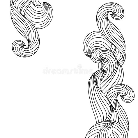 与波动图式的花卉背景 向量例证 插画 包括有 海洋 设计 头发 线路 蝴蝶 曲线 油漆 节假日 51037970