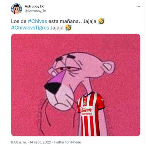 Chivas vs Tigres los memes que dejó la goliza que recibió el Rebaño Infobae