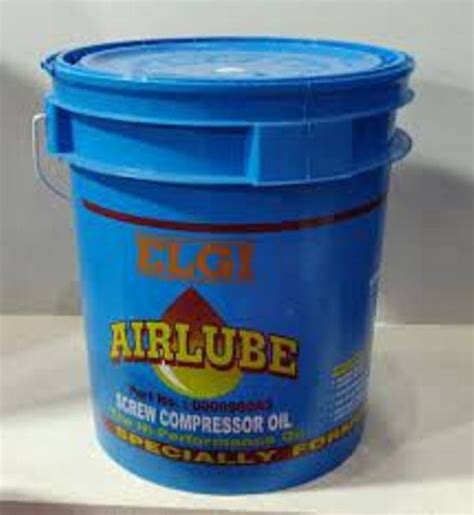 Valvoline Elgi Airlube Screw Compressor Oil Packaging Type Bucket At
