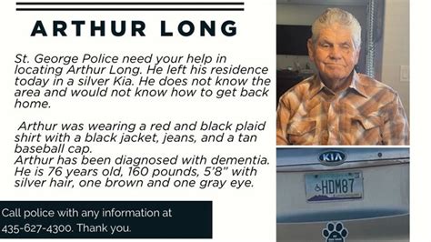 Silver Alert Canceled For Missing 76 Year Old Man Last Seen In St George