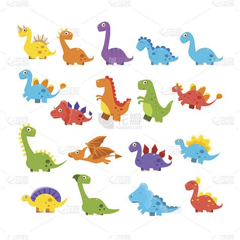 可爱的卡通恐龙