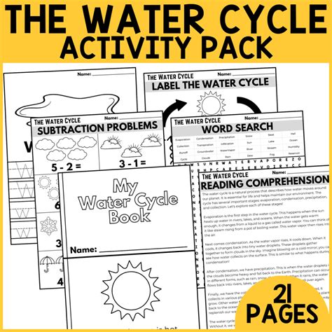 Water Cycle Printables Teaching Mama