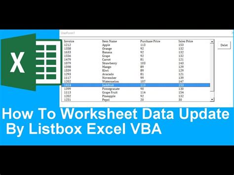 excel vba listbox youtube excel how to loop through listboxes in a