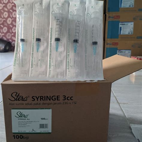 Spuit 3cc Box Disposable Syringe 3ml Siplah