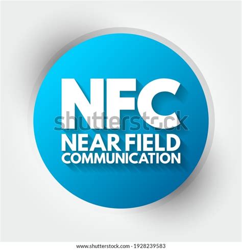 Nfc Nearfield Communication Set Communication Protocols Stock Vector
