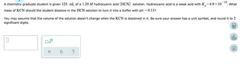 Solved What A Chemistry Graduate Student Is Given ML Chegg