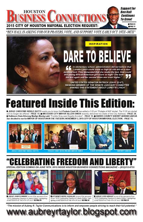 Dare To Believe May 2015 Edition Of Houston Business Connections