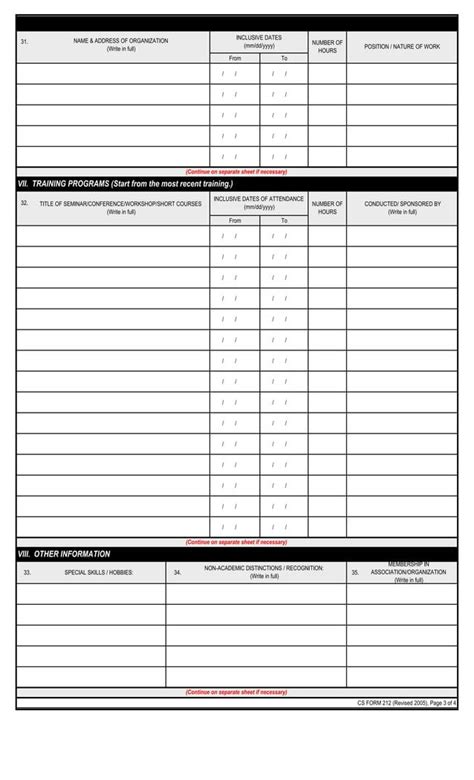 Personal Data Sheet Pds 2005 Revised Pdf Data Sheets Sheet Data