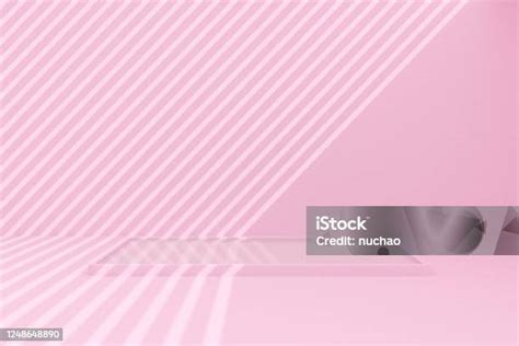 분홍색 색상 파스텔 색상 3d 렌더링에 그림자가 있는 풀 씬의 최소한의 스타일 분홍에 대한 스톡 사진 및 기타 이미지 분홍 수영장 스포츠 경기장 0명 Istock