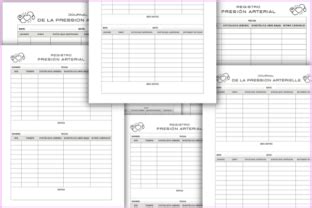 Blood Pressure Log Book Bundle 5 Edition Graphic By LunArt Creative