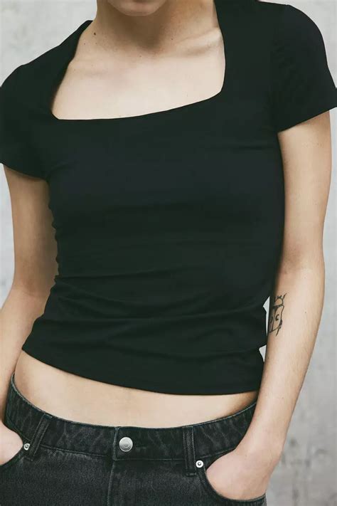Jual H M Square Neck Top Original 2025 ZALORA Indonesia