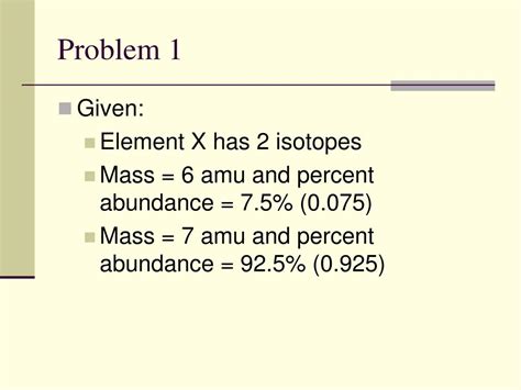 PPT Calculating Average Atomic Mass PowerPoint Presentation Free Download ID