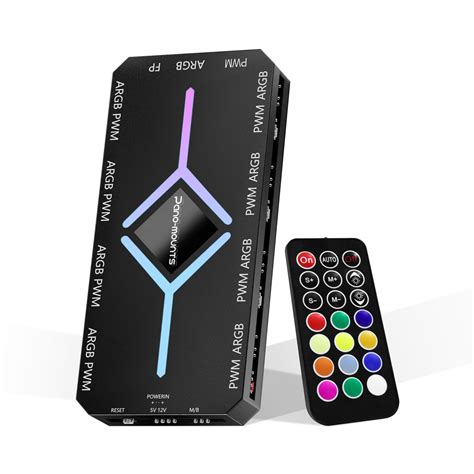 Pwm Fan Hub For 5v Addressable Argb Computer Pc Case Pwm 1 To 9 Ports Magnetic Fan Hub Splitter