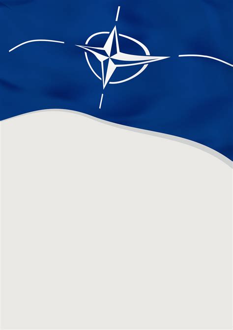 Leaflet Design With Flag Of Nato Vector Template 31625703 Vector Art