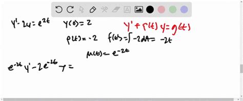 SOLVED Find The Solution Of The Given Initial Value Problem Y 2 Y E