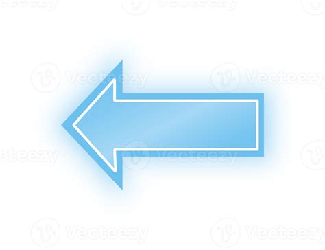 Neon Blue Arrow Banner Neon Arrow Png