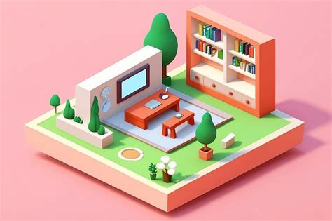 3d Feature Flat Illustration Premium Ai Generated Image