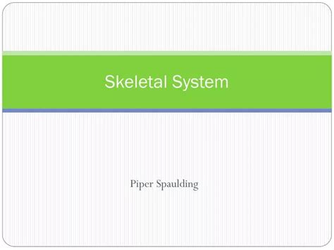 PPT Skeletal System PowerPoint Presentation Free Download ID 2571871