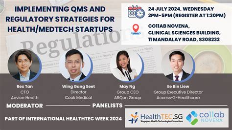 Implementing Qms And Regulatory Strategies For Healthmedtech Startups