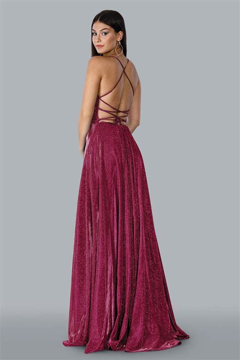 Red Stella Couture 23169 Long Spaghetti Strap Evening Gown For 34999