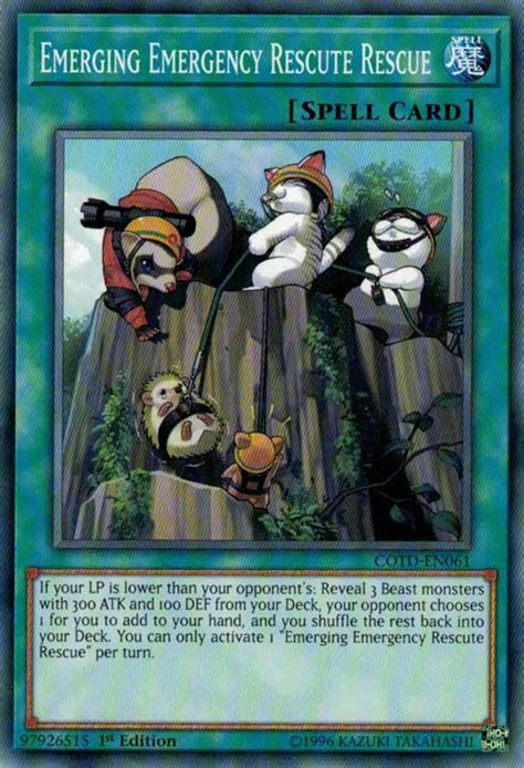 Emerging Emergency Rescute Rescue Yu Gi Oh Wiki Fandom