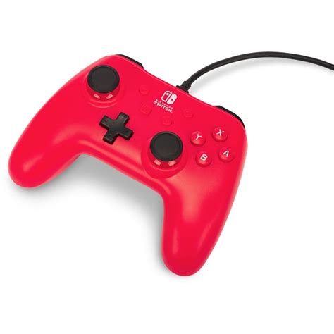 Powera Wired Controller For Nintendo Switch Raspberry Red