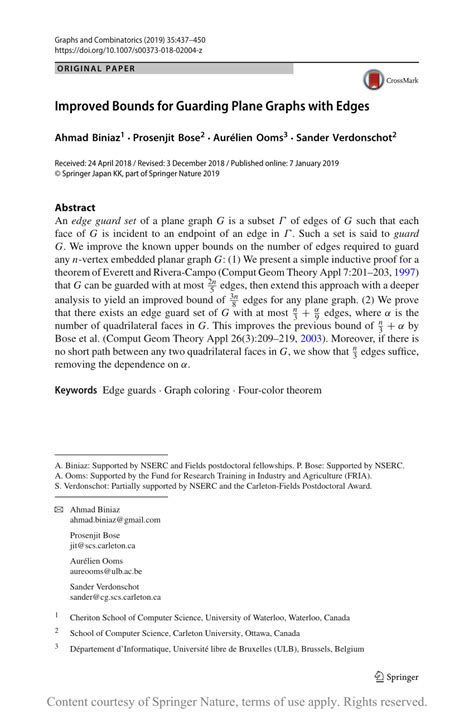 Improved Bounds For Guarding Plane Graphs With Edges Request Pdf