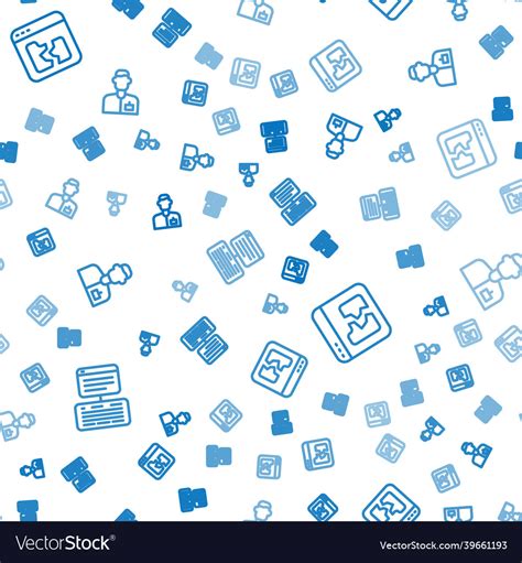 Set Line Server Data Web Hosting Broken File Vector Image