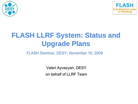 Pdf Flash Llrf System Status And Upgrade Plans Dokumentips