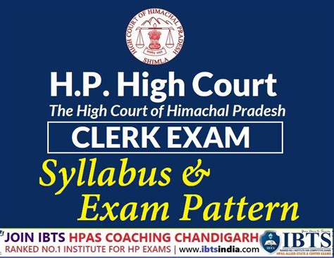 Hp High Court Syllabus And Exam Pattern Download Pdf