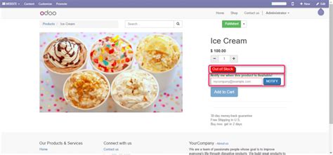 Odoo In Stock Out Of Stock And Send Email Notification When Product Available For Website