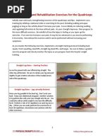 Quadriceps Isometric Exercises Guide Pdf Wellness