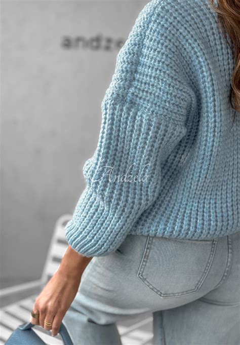 Sweter Oversize Z Dekoltem Fluffy Excellence B Kitny And Ela Sklep Online