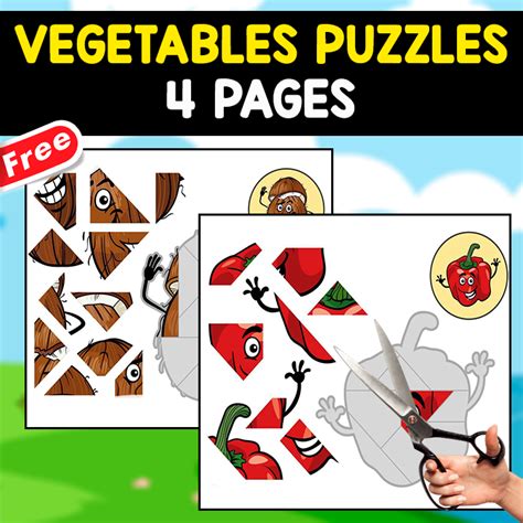4 Free Puzzles Of Insects For Cutting By Teach Simple