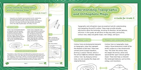 Understanding Topographic And Orthophoto Maps A Guide Gr