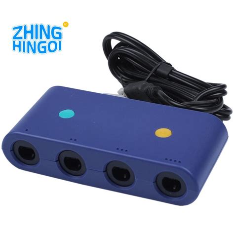 For Gamecube Controller Adapter For Nintendo Switch Wii U Pc 4 Ports