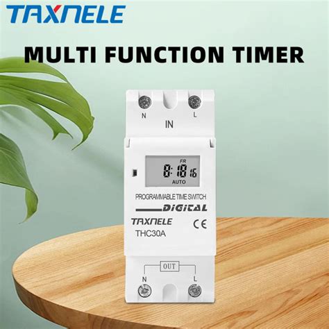 Weekly 7 Days Programmable Digital Timer Switch Thc 30a Relay Timer
