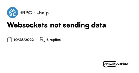 Websockets Not Sending Data Trpc