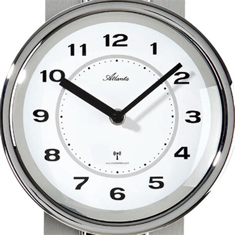 Atlanta Funk analog Wanduhr mit Pendel anthrazit silberfarben ッ Wanduhren ッ Juwelier Shop