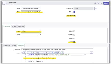 Servicenow Before Query Business Ruleの解説 Servicenow研究所