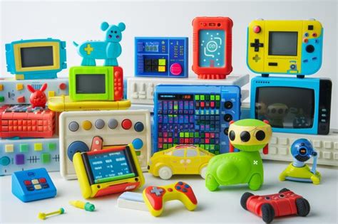 Fun With Code Educational Coding Toys Isolated On White Background Premium Ai Generated Image