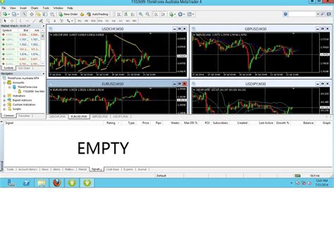 Mt4 Terminal Signals Tab Showing Nothing Signals Providers General