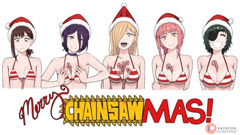 Rule 34 1girls Big Ass Big Breasts Bikini Bra Breasts Candy Cane Chainsaw Man Christmas