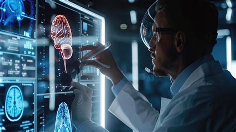 Premium Photo Future Medicine Alzheimers Disease And Innovative Brain