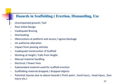 Scaffolding Safety Trainingppt Injuries Diseases And Conditions