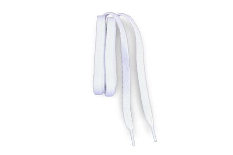Flat Nylon Shoe Laces White 881 Montana Leather Company