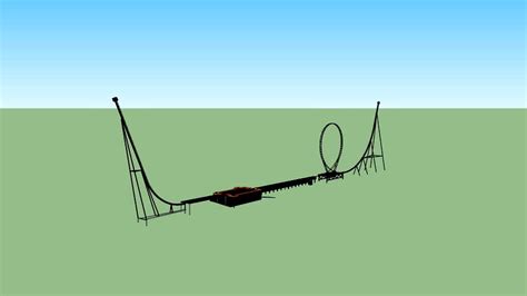 Schwarzkopf Shuttle Loop Coaster Fly Wheel Launch System 3d Model