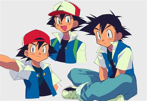 Ash Ketchum Pokemon And More Drawn By Knhrpnkt Danbooru