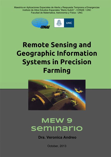 Pdf Remote Sensing And Geographic Information Systems In Precision Farming