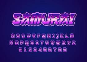 futuristic techno japanese style text effect 3421048 Vector Art at Vecteezy